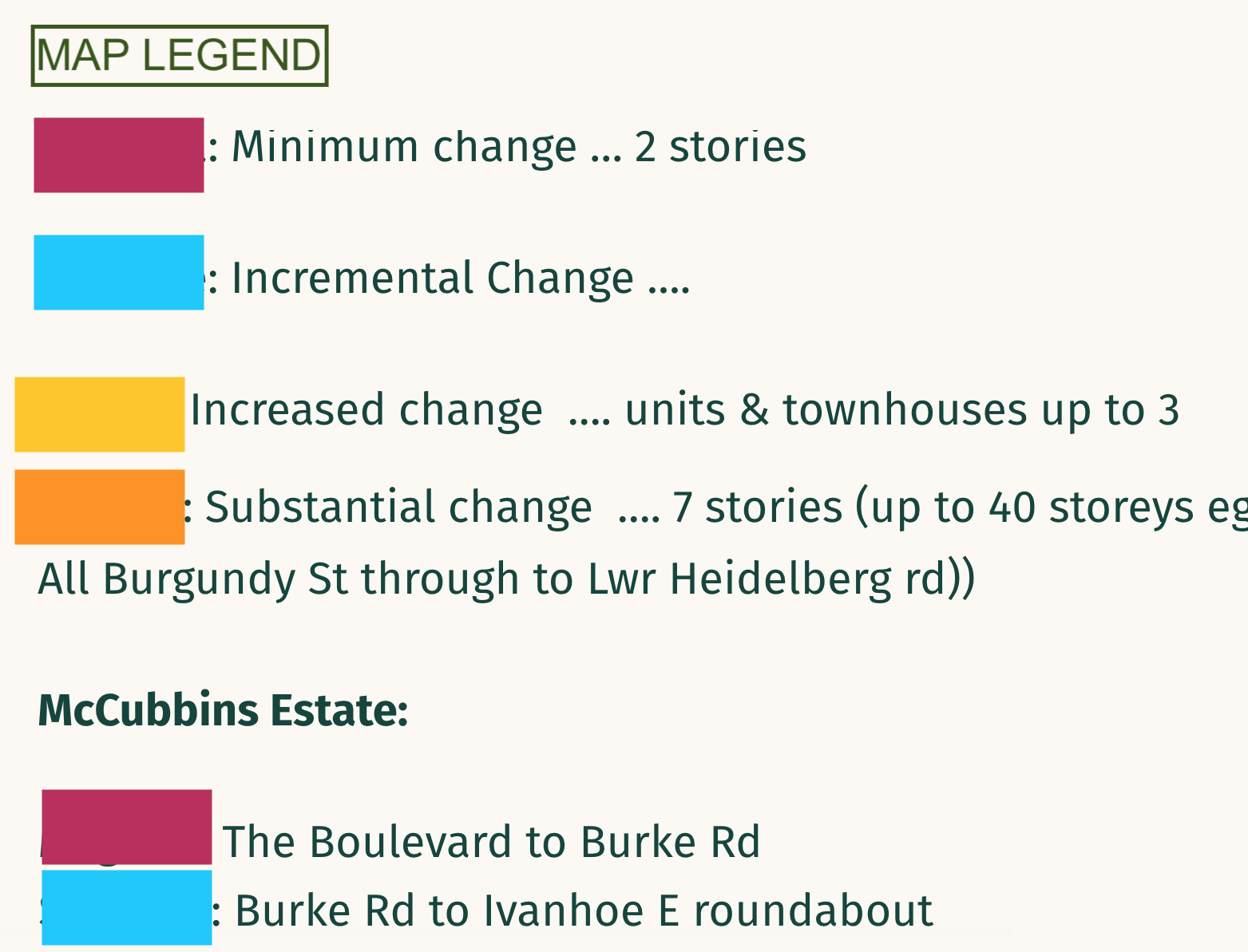 Banyule Draft Housing Strategy MAP 2024 – McCubbins Estate Committee